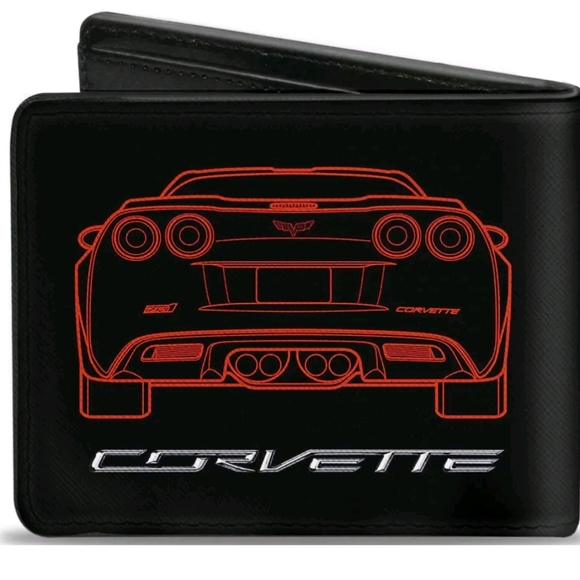 Accessories | New Black And Red Corvette Wallet | Poshmark